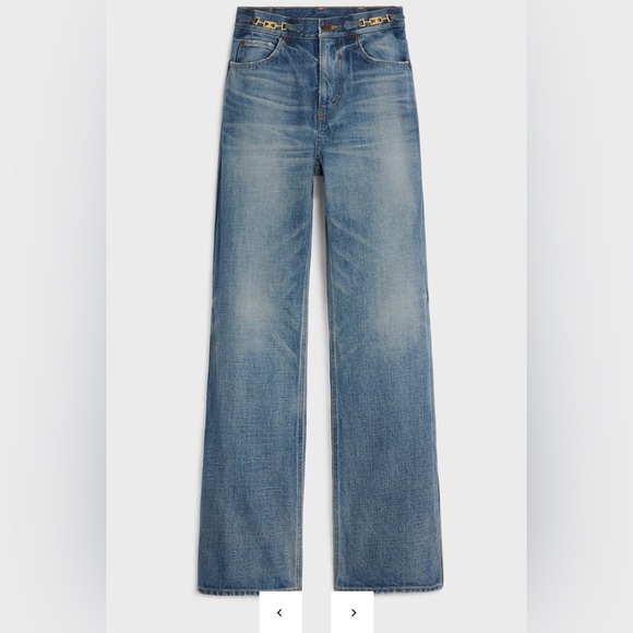 Celine | Jeans | Celine Dark Blue Union Wash Kitty Jean | Poshmark